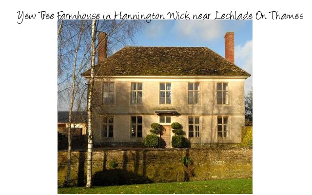 Yew Tree Farmhouse Is A Large Holiday Cottage Near Lechlade On Thames